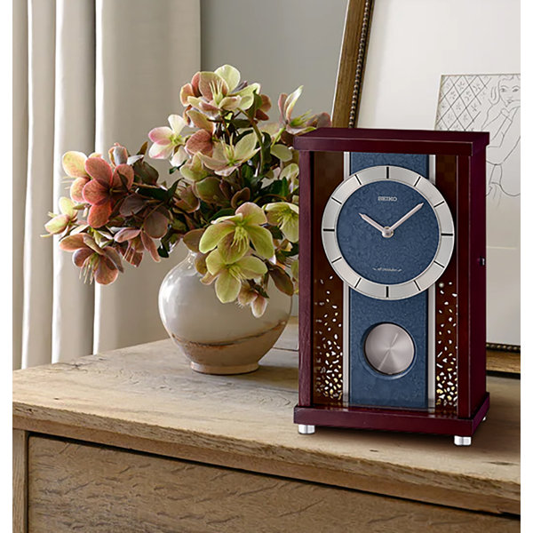 Seiko Blue Stream Musical Mantel Clock with 18 Melodies | Wayfair