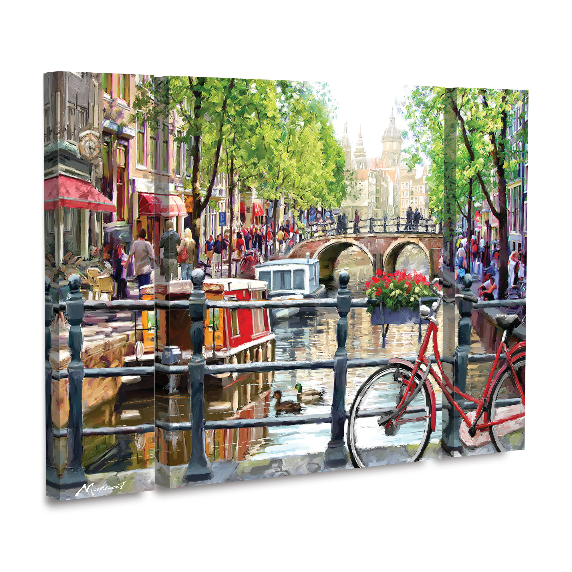 Red Barrel Studio The Macneil Studio 'Amsterdam Landscape' Multi Panel ...