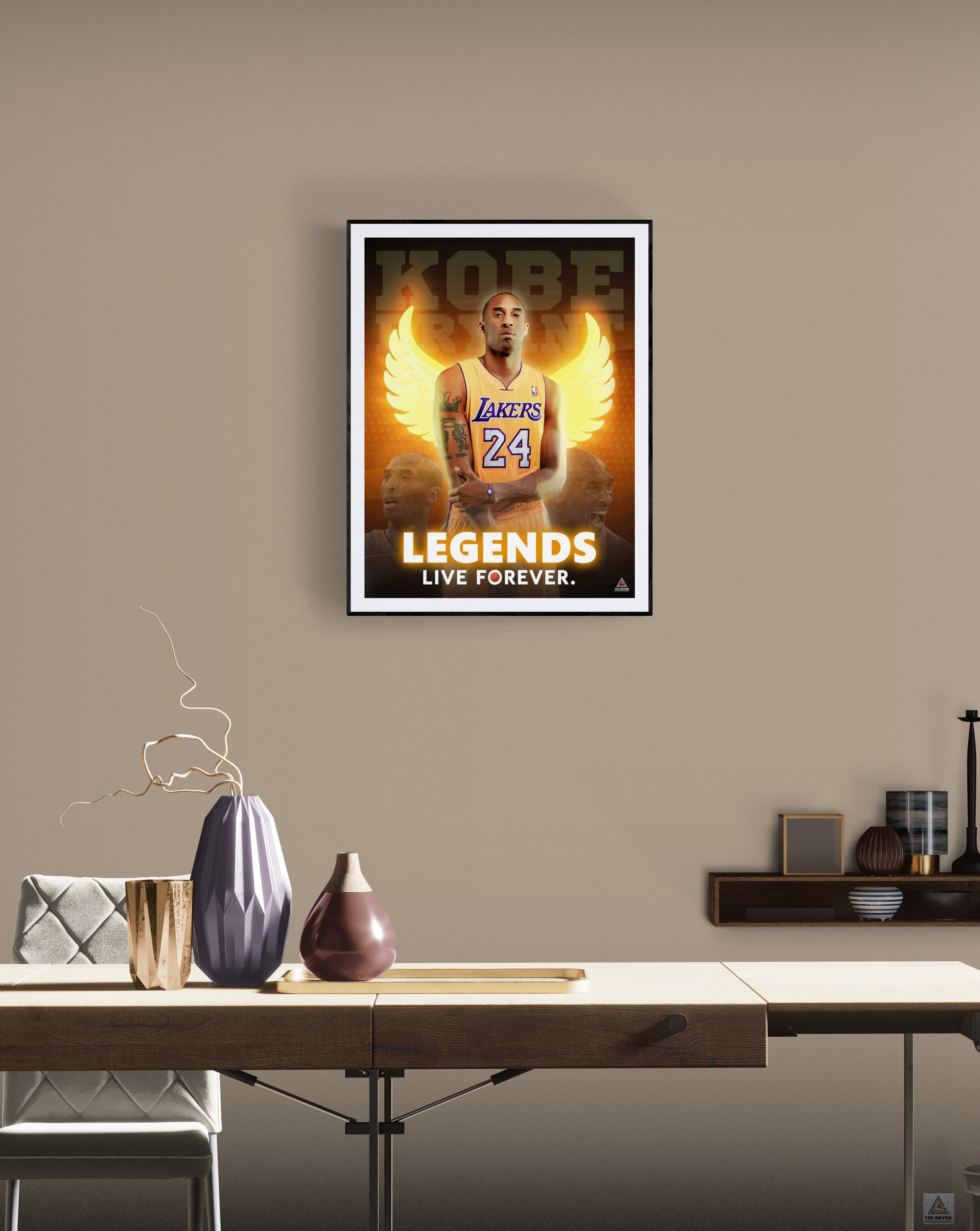 Tri-Seven Entertainment Kobe Bryant Legends Live Forever - Unframed ...