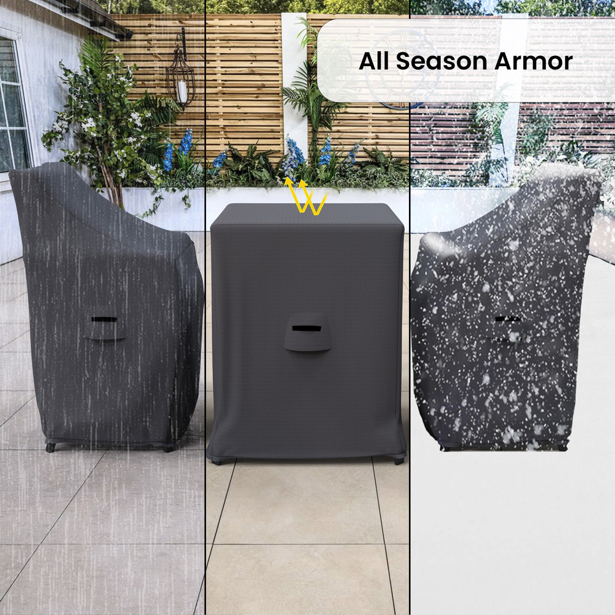 Arlmont & Co. Outdoor Bistro Set Covers For Zaina Square 2-Person Table ...