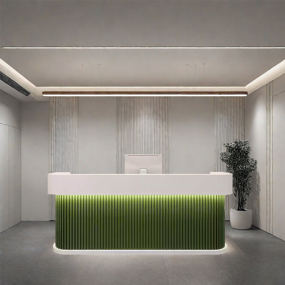 Artistic Soul XKX Premium Furniture Rectangular Modern Front Desk ...