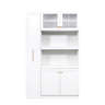 One Allium Way® Farmhouse Kitchen Pantry Cabinet with Pull-Out Multi ...