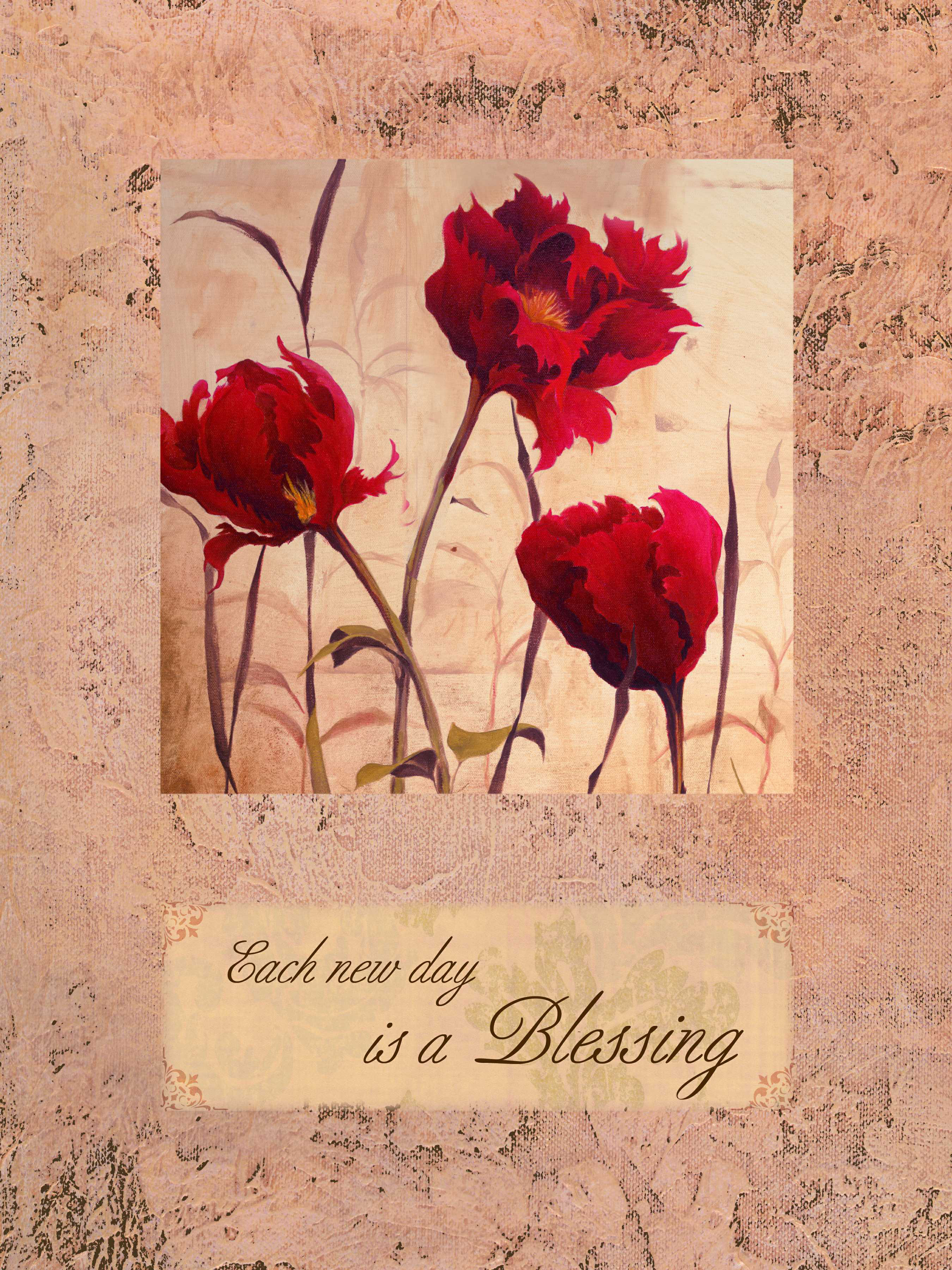 Trinx Red Floral Each New Day - Wayfair Canada