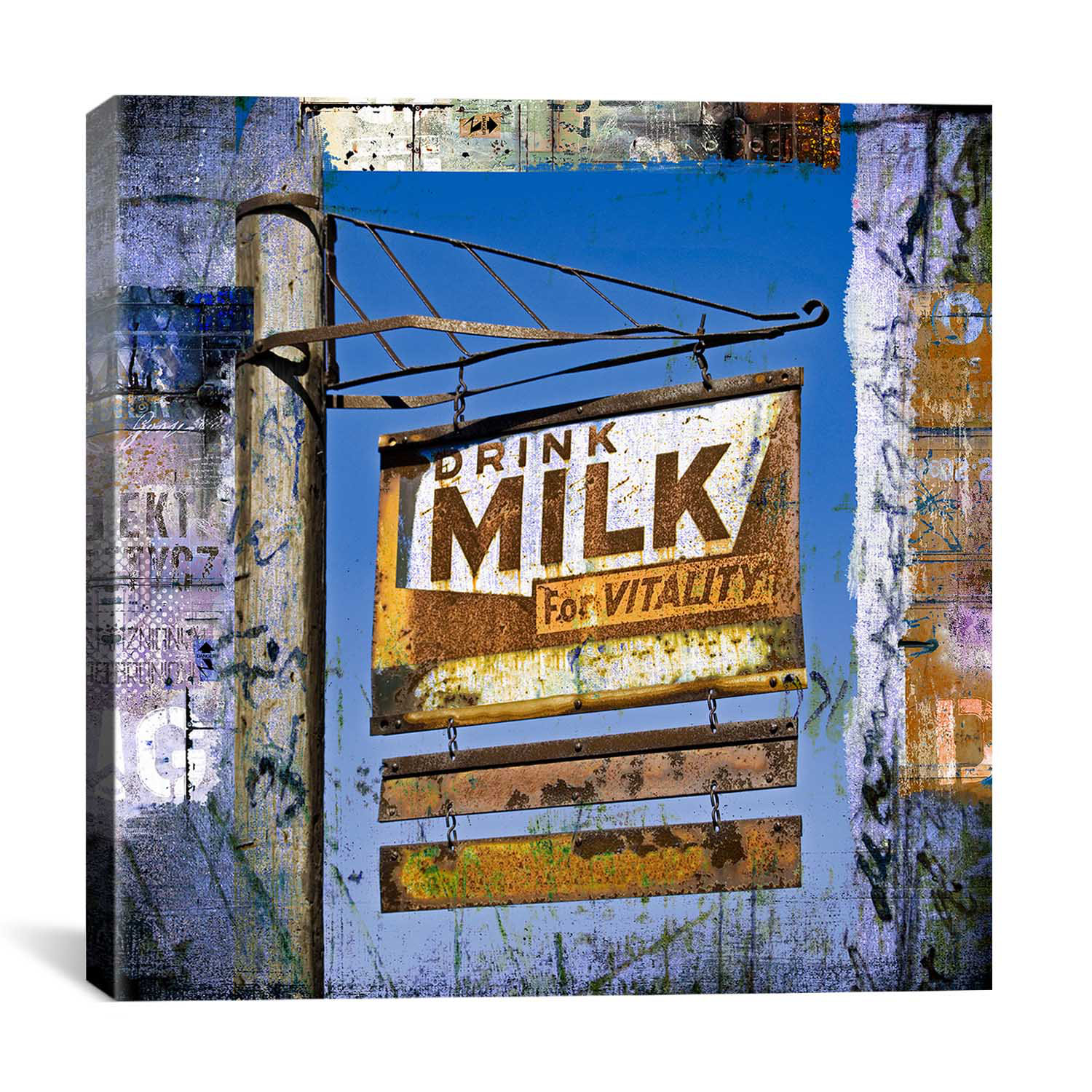 Ebern Designs Drink Milk by Luz Graphics Graphic Art on Canvas ...