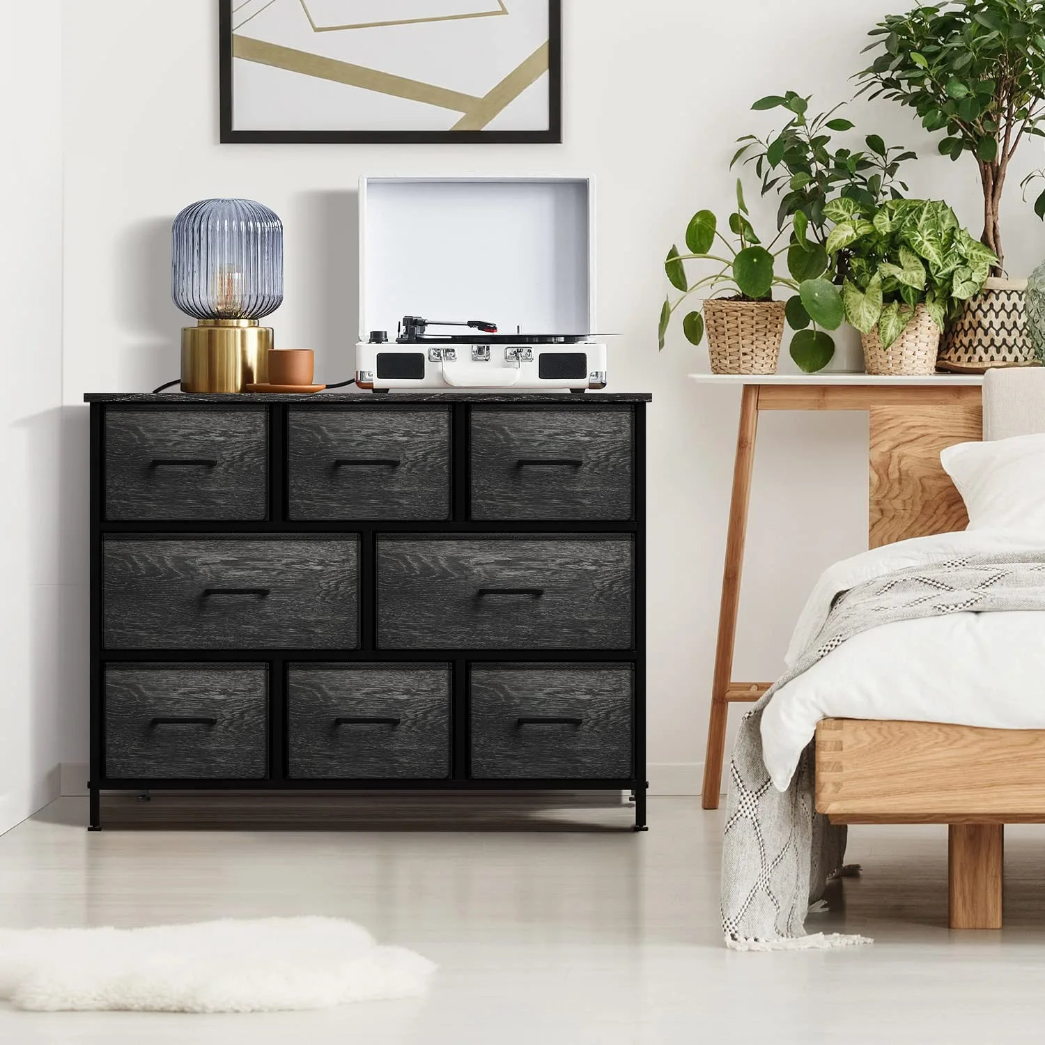 Sorbus Dresser With 8 Faux Wood Drawers - Storage Unit Organizer Chest ...