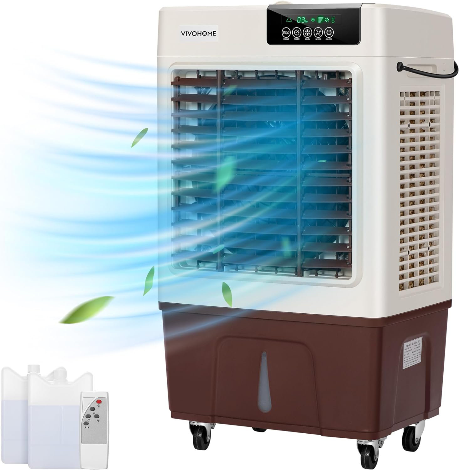 VIVOHOME Specstar 2400 CFM Portable Evaporative Cooler with Remote ...
