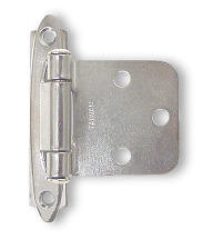 D. Lawless Hardware Pair Variable Overlay Chrome Hinge Self Closing HAM ...