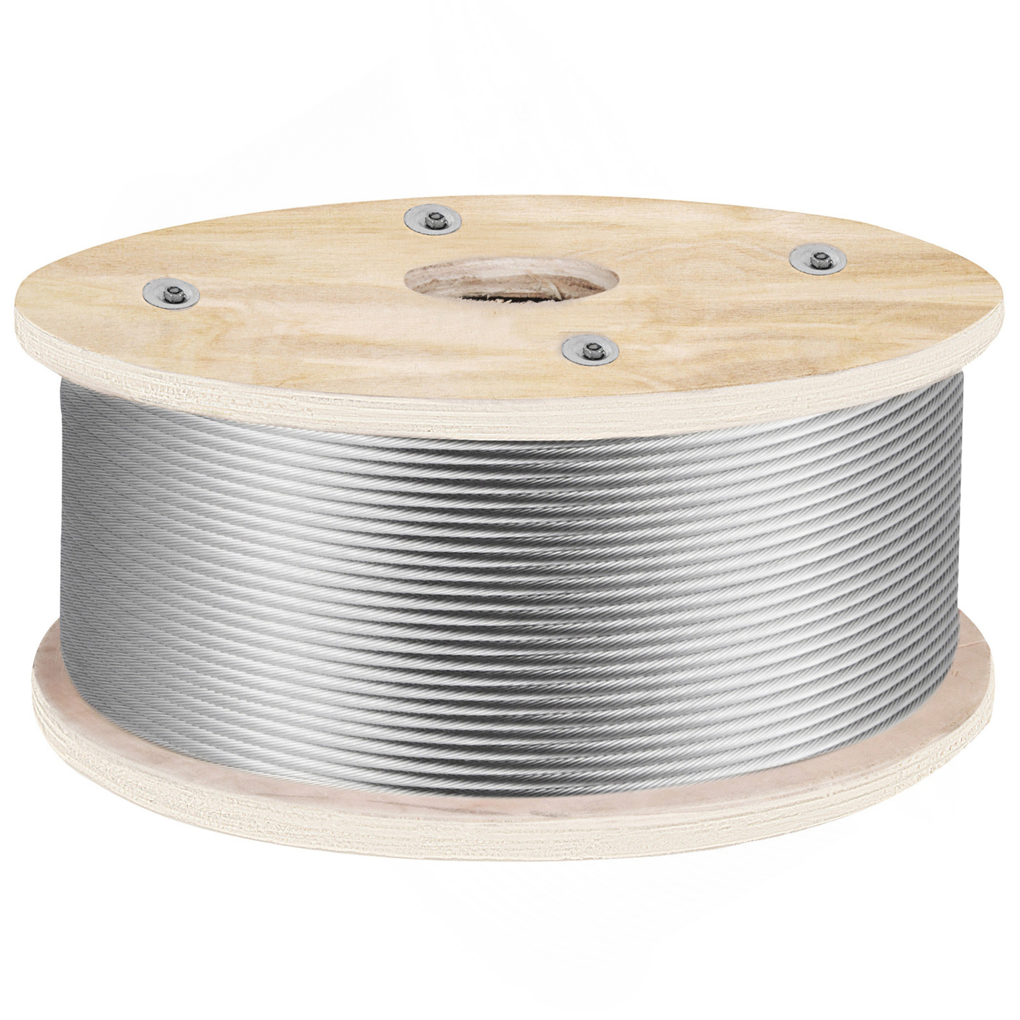 Jiafan 316 Stainless Steel Wire Rope 500Ft Length, Steel Wire Cable 3/ ...