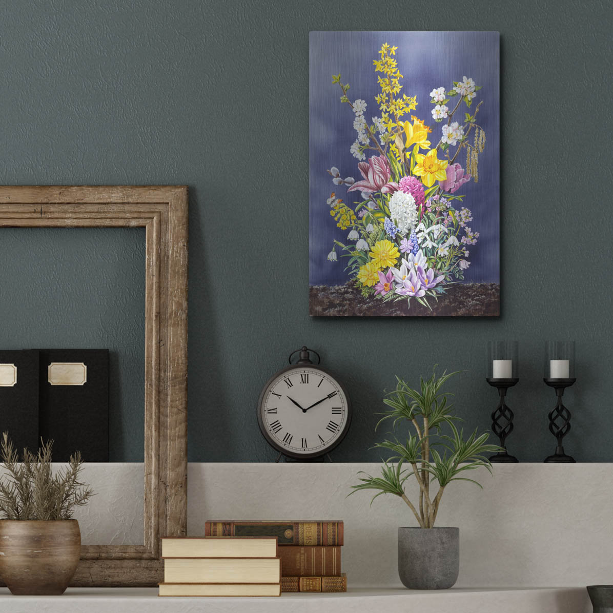 Winston Porter Spring Flowers' by Harro Maass, Metal Wall Art | Wayfair