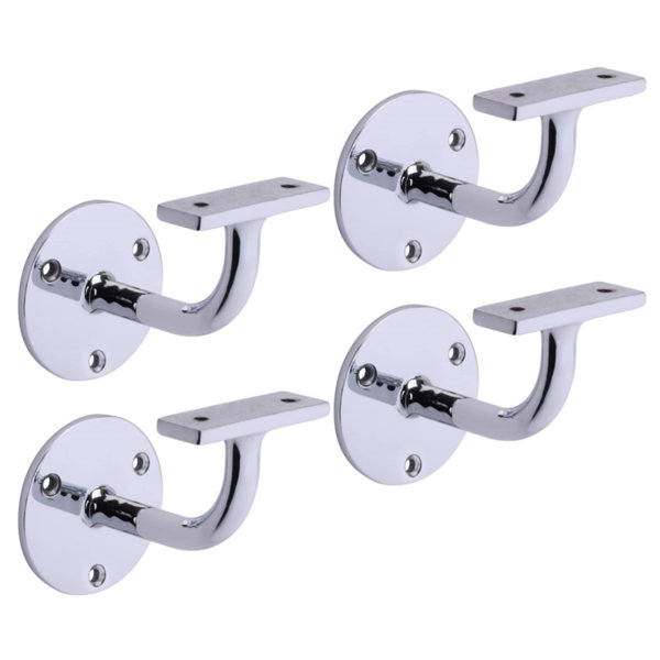 Symple Stuff 4-Pack Heavy Duty Handrail Brackets For Stair Railings ...