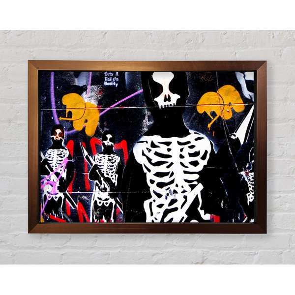 Happy Larry Skeleton Army Framed Print | Wayfair.co.uk