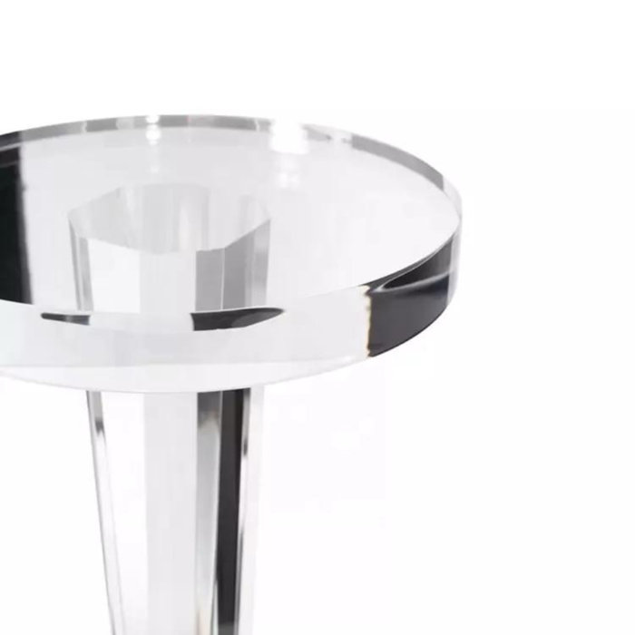 Wrought Studio Clear Diamond Side Table | Wayfair