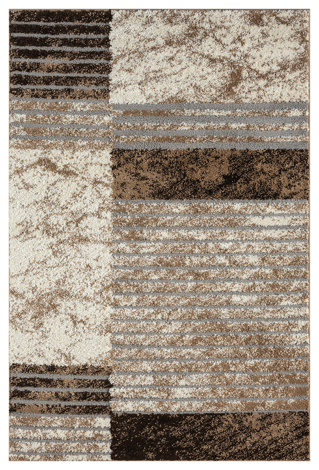 Wrought Studio™ Modern Shaggy Rug Abstract Geometric Rug Indoor For ...