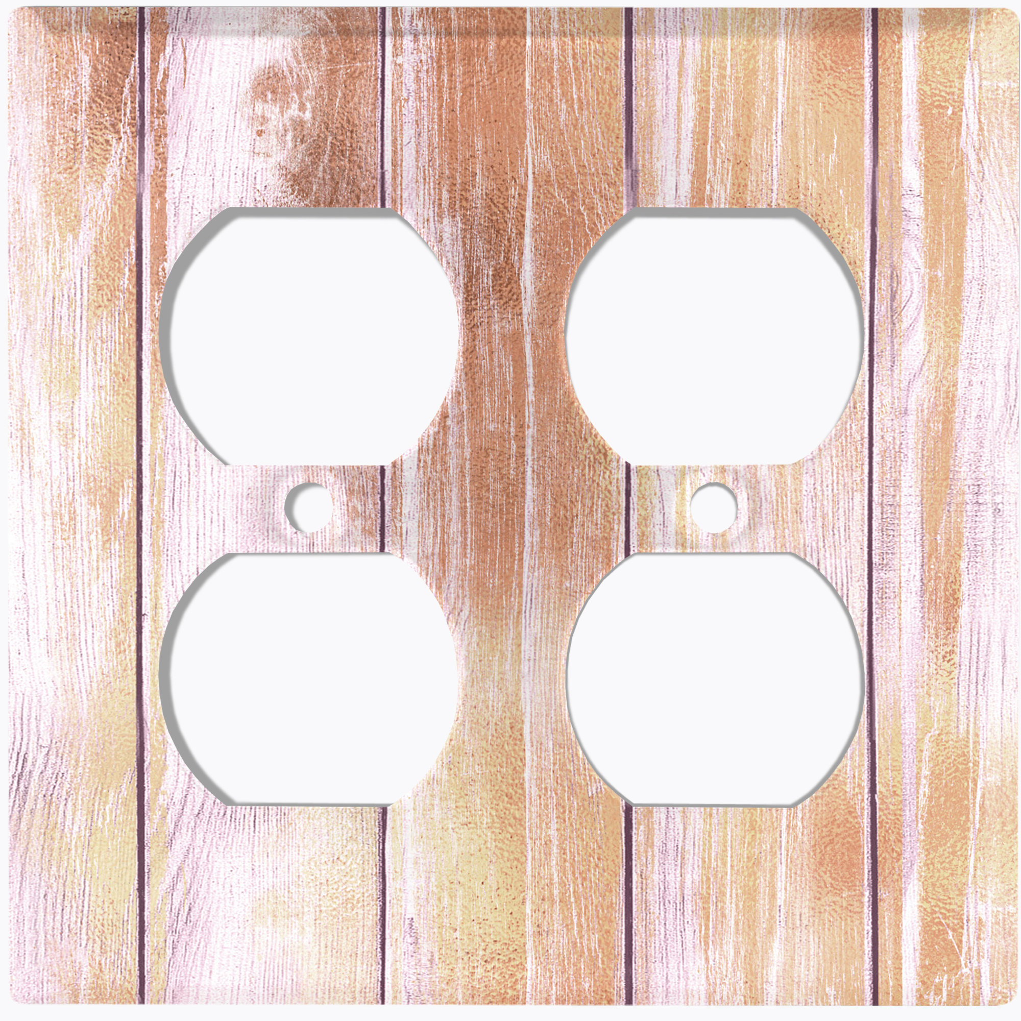 WorldAcc Patterned 2 - Gang Duplex Outlet Standard Wall Plate | Wayfair