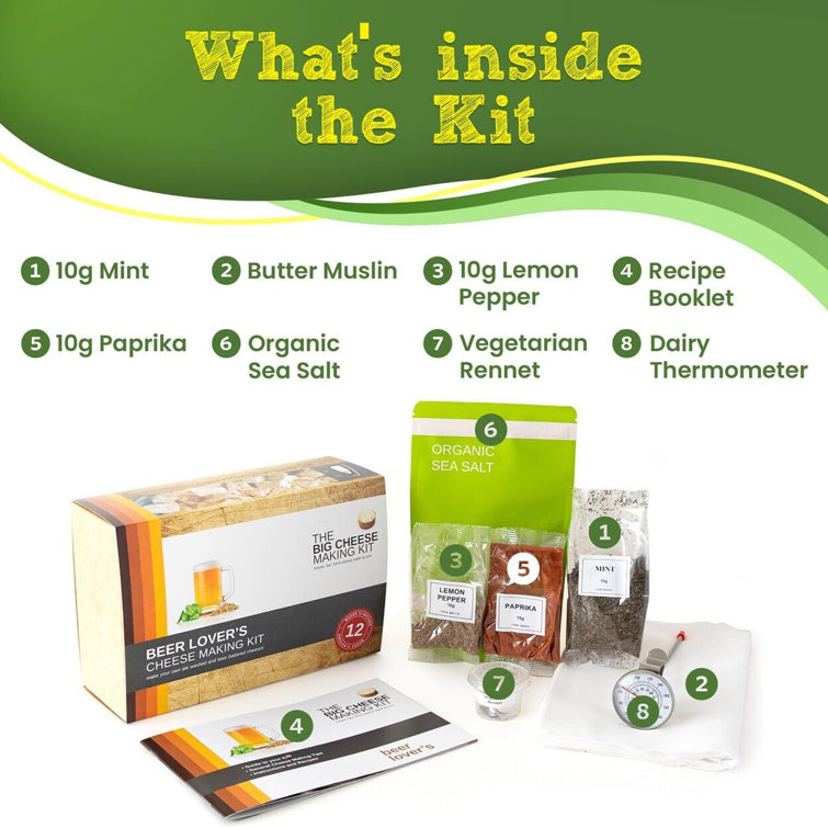 The Big Cheese Making Kit Cheese Board | Wayfair.co.uk