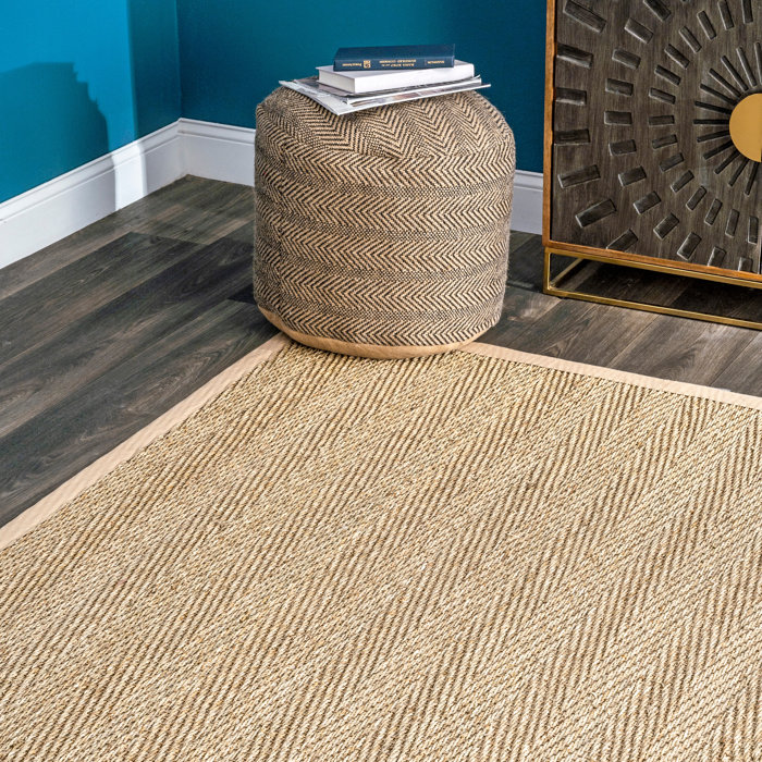 Highland Dunes Elmirasol Bamboo Slat/Seagrass Beige Rug & Reviews | Wayfair