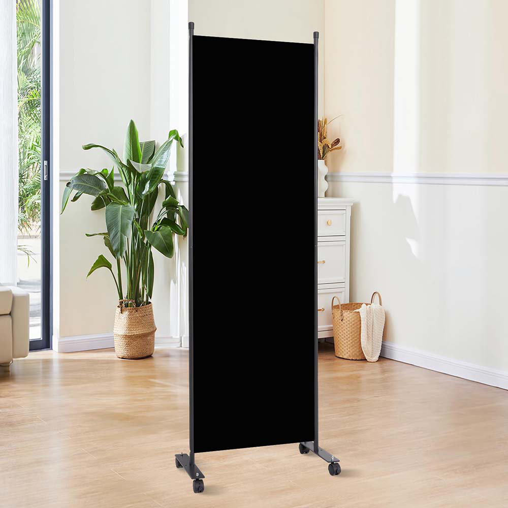 DANTUL 6FT Room Partition With Lockable Wheels, 1 Panel (Thicked Metal ...