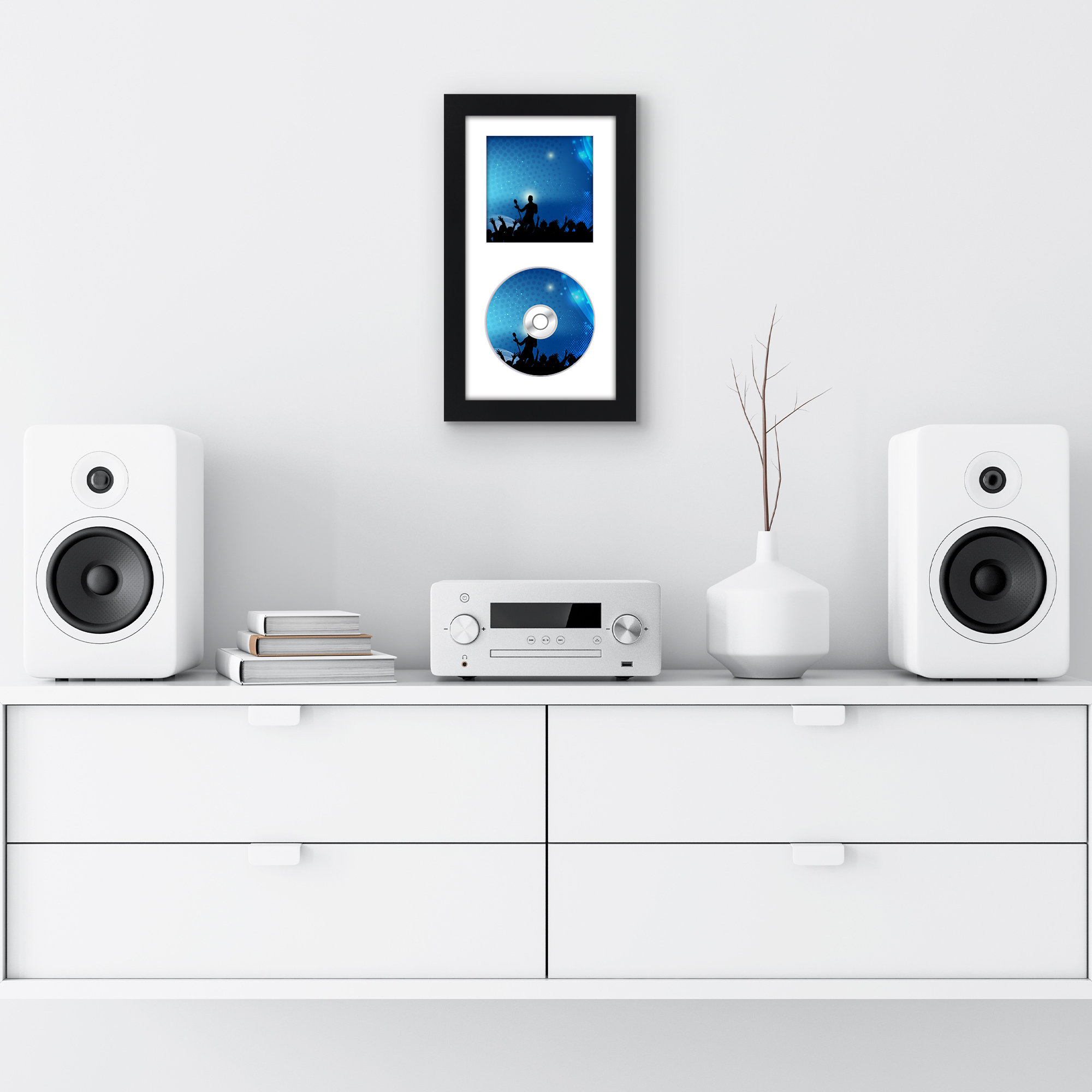 Ivy Bronx Leylan CD Frame - 6.5X12 For CD & Album Art Display - Black ...