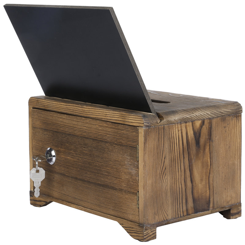 MyGift Solid Wood Suggestion Drop Box | Wayfair
