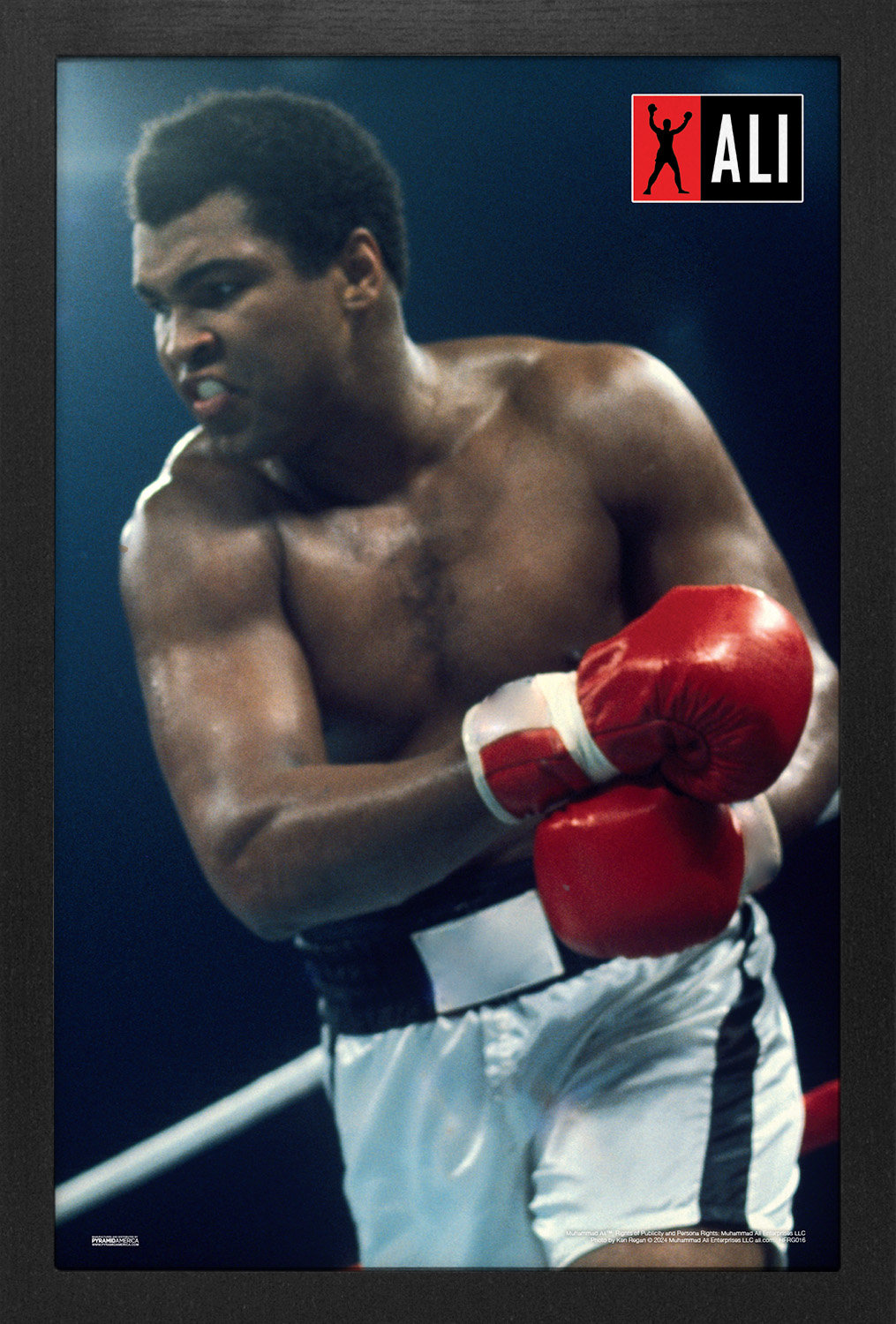 Pyramid America Ali - Punch Out 11x17 Gel-Coat Framed Print | Wayfair