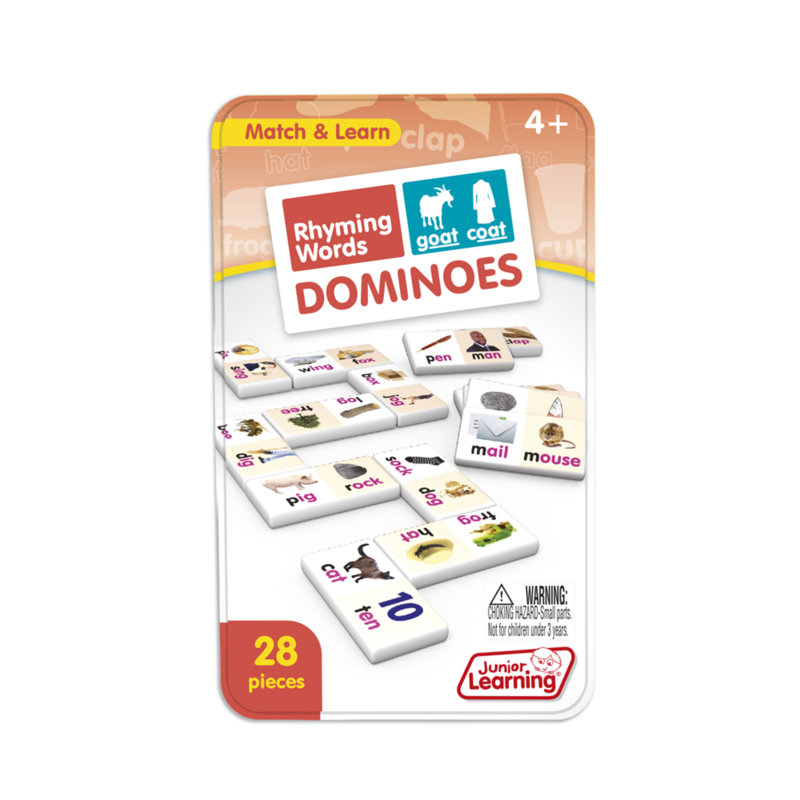 Junior Learning Rhyming Word Dominoes Match and Learn Educational ...