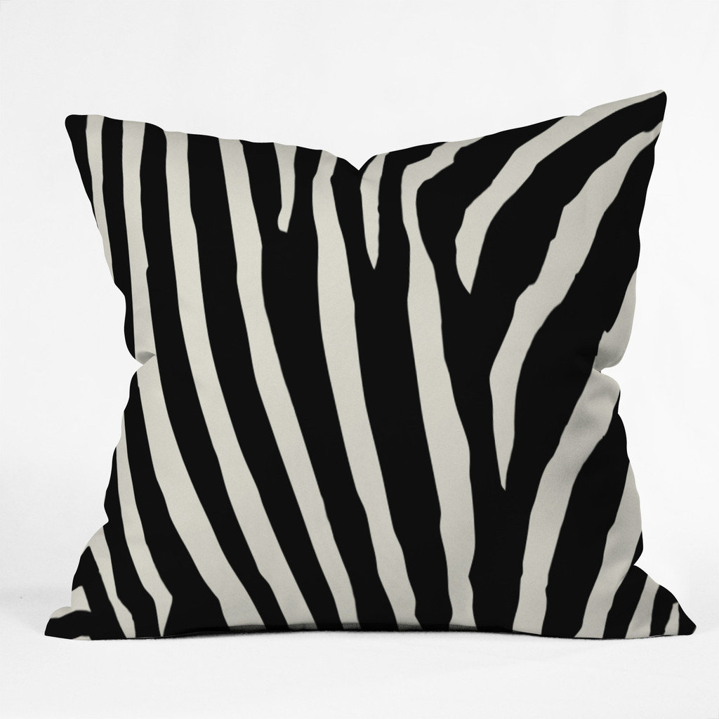 Deny Designs Natalie Baca Zebra Stripes Outdoor Throw Pillow & Reviews ...
