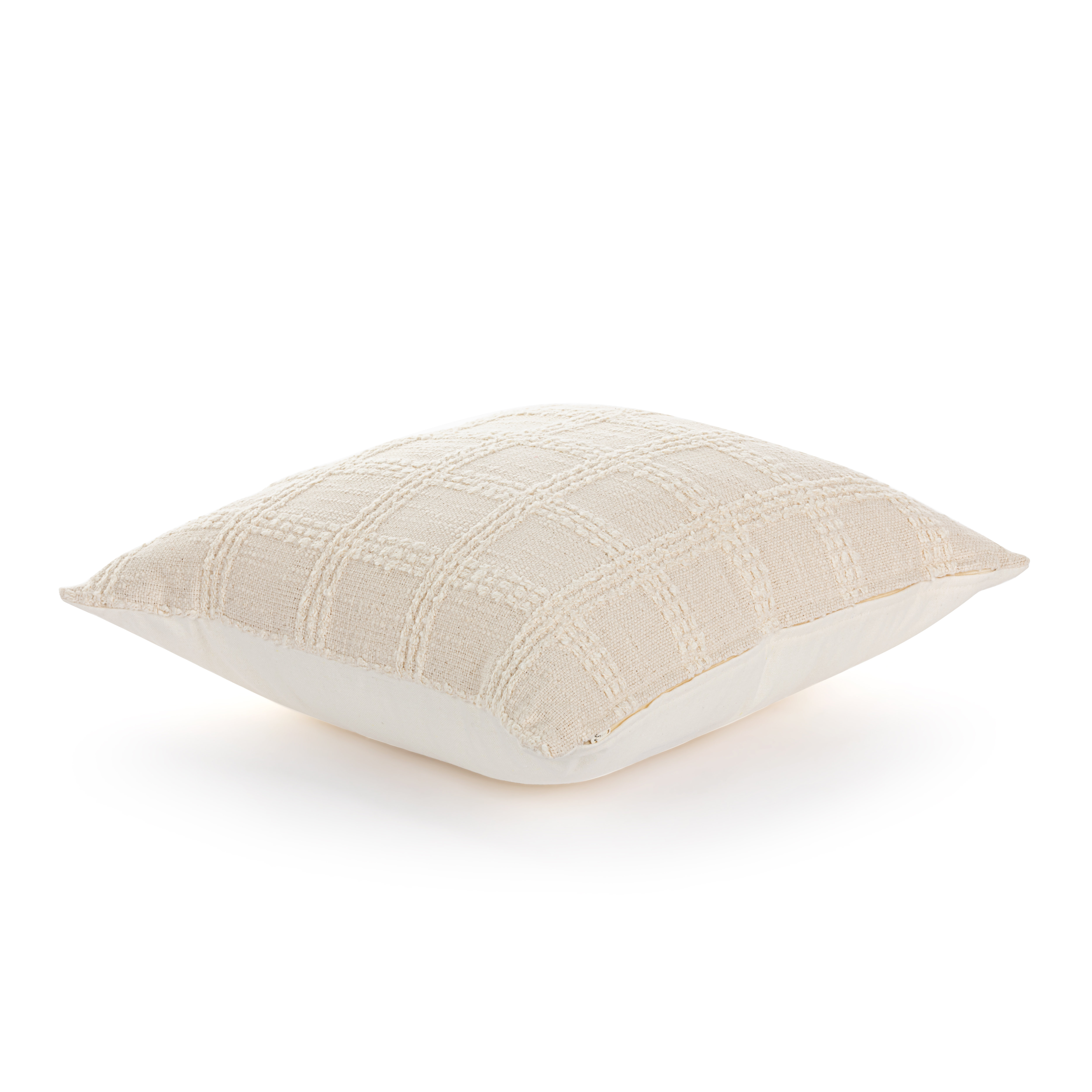 DEMDACO Natural Check Pillow 18" | Wayfair