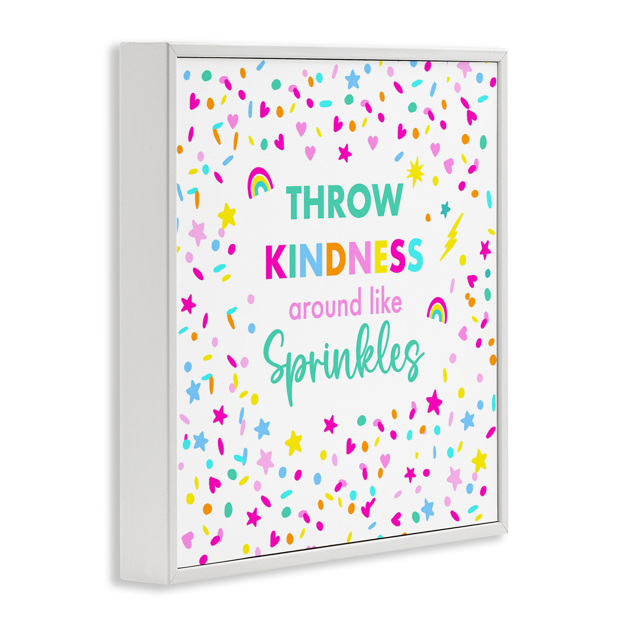 Ebern Designs Kindness Like Sprinkles Framed Giclee Art by Sharon Lee ...