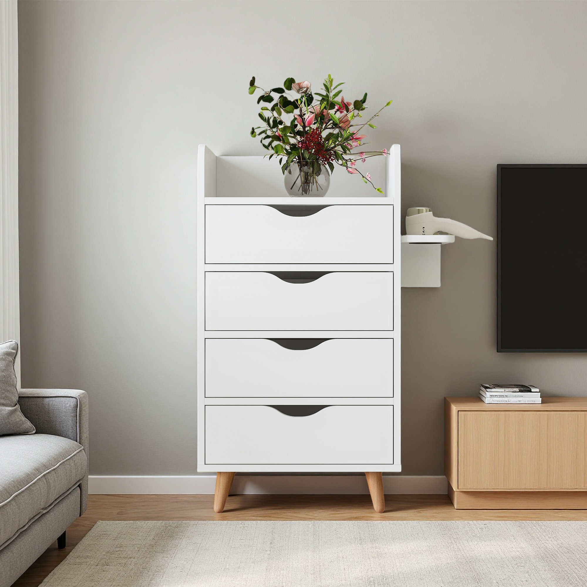 Corrigan Studio® 4-Layer Salon Storage Cabinet,Beauty Barber Salon ...