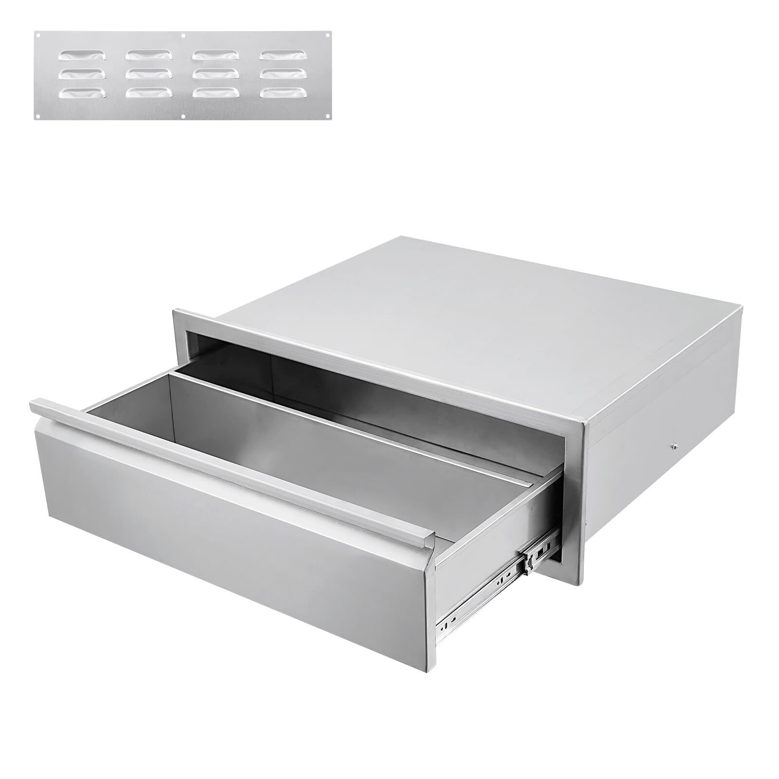 babevy Outdoor Kitchen Drawers - Stainless Steel Flush Mount Triple ...
