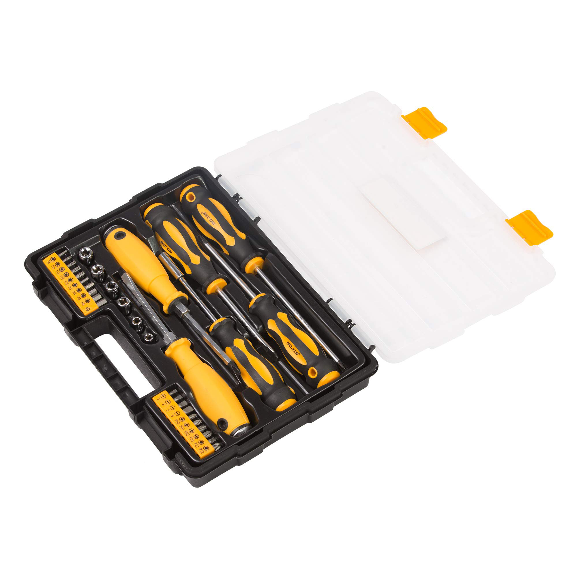 WFX Utility™ 32-Piece Screwdriver Set with Storage Rack - Tool Kit with ...