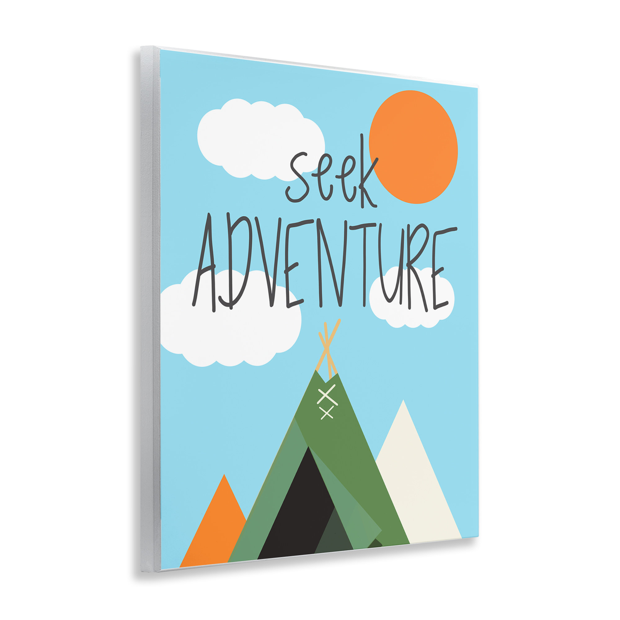 Dakota Fields Seek Adventure with Tent Wall Plaque Art by Sd Graphics ...