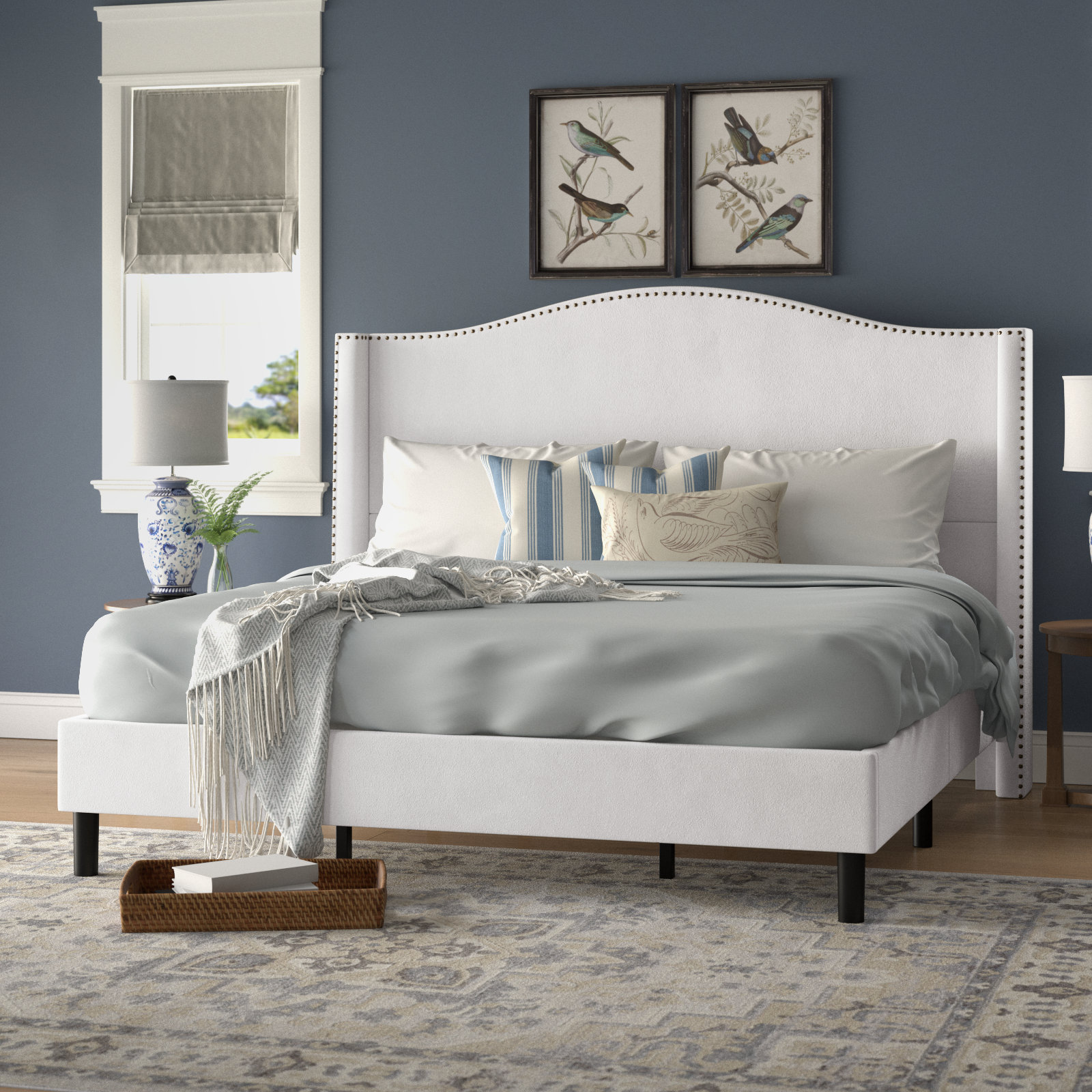 Lark Manor™ Ameera Upholstered Platform Bed & Reviews | Wayfair