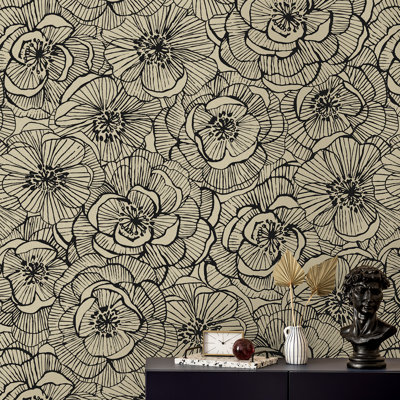 patterned vinyl wallpaper