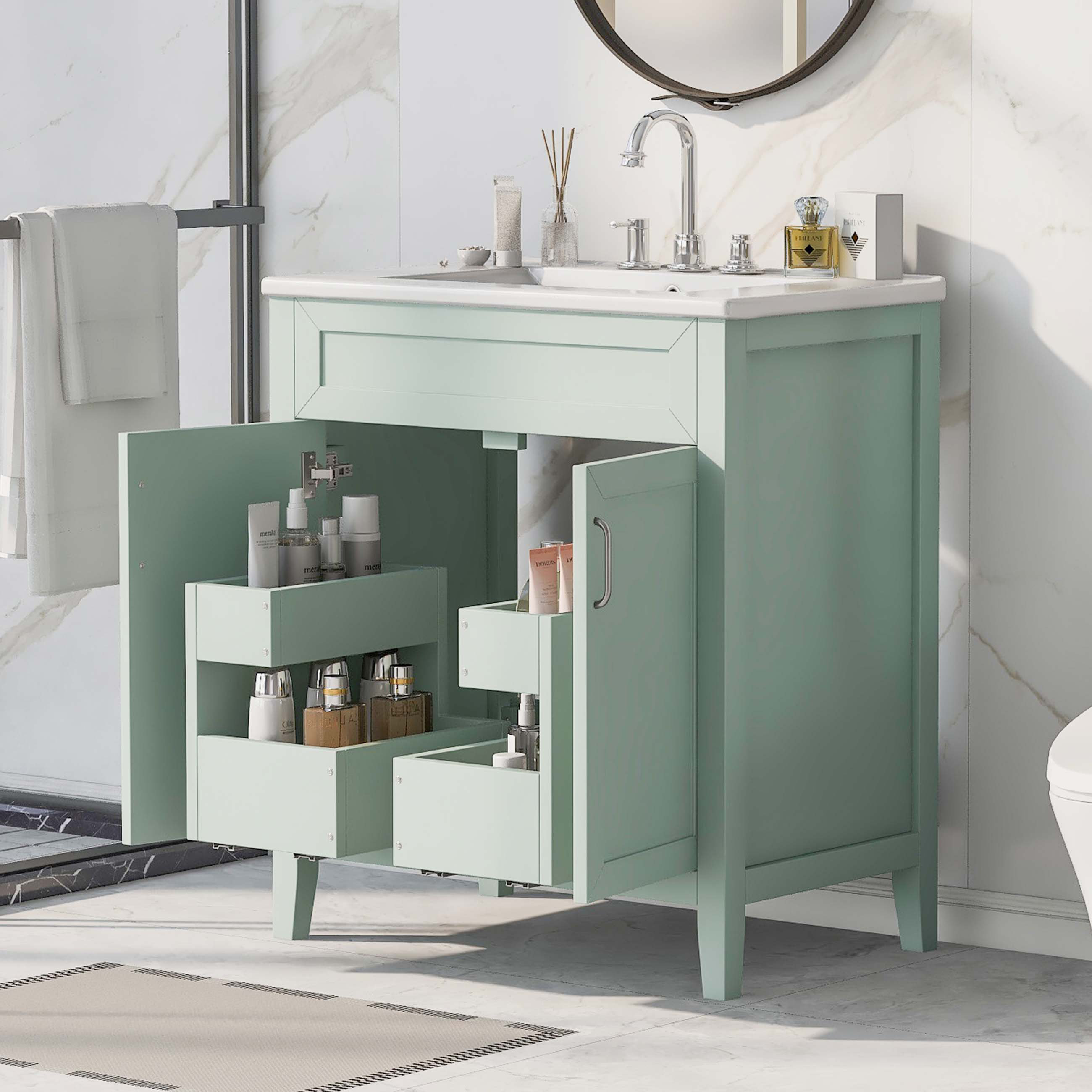 Latitude Run® Vinco 18.30 Single Bathroom Vanity Base Only | Wayfair