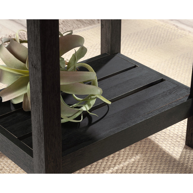 Sauder Double Pedestal Desk with Drawers Raven Oak | Wayfair