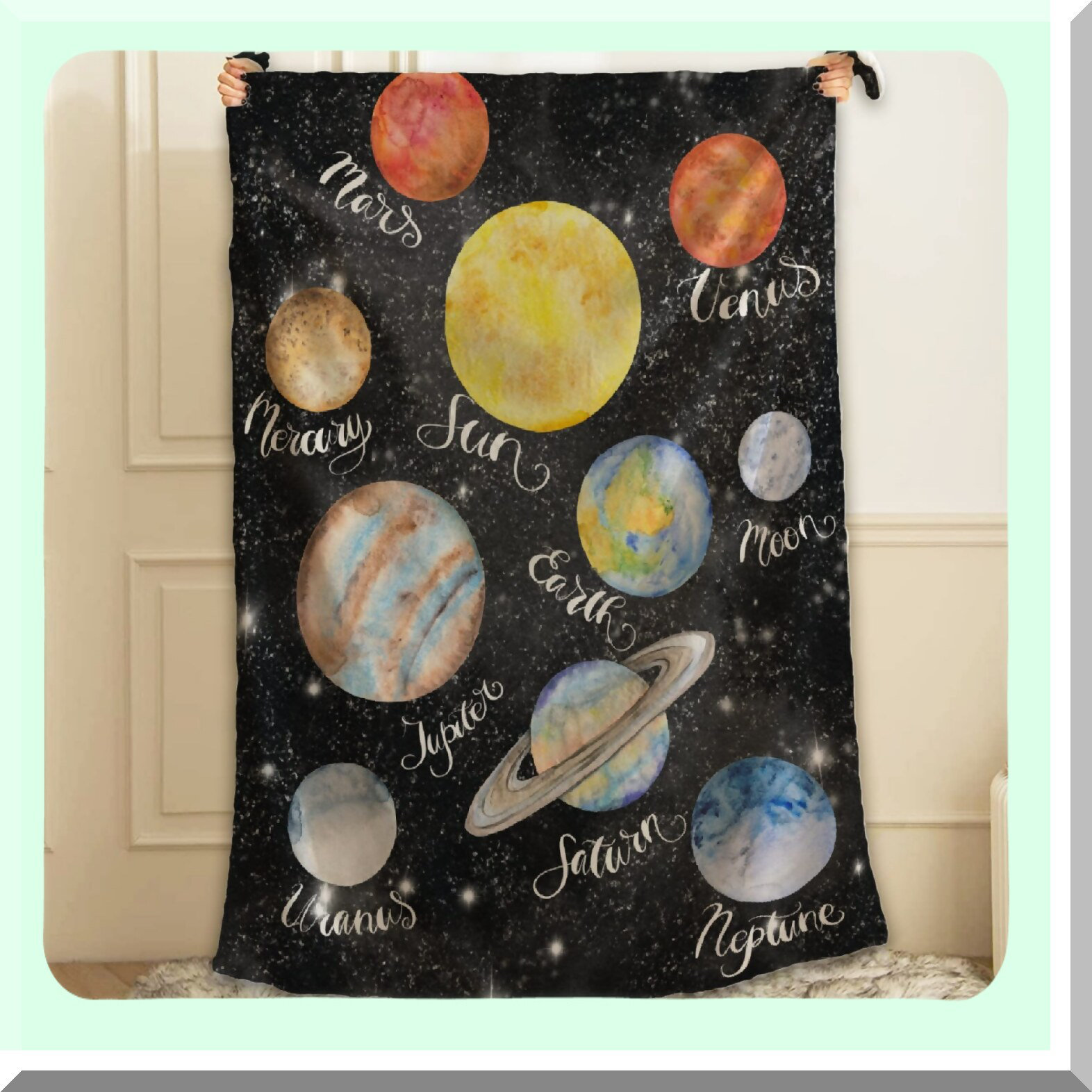 planets throw blanket