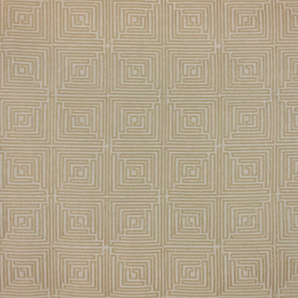 RM Coco Greek Key Fret Fabric | Perigold