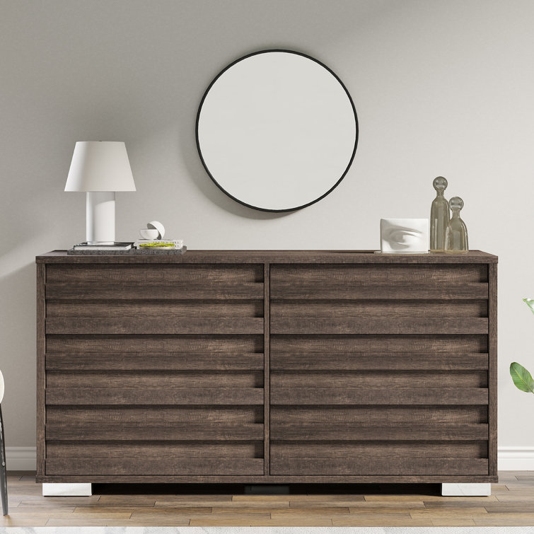 Ebern Designs Louby 6 Drawers Dresser For Bedroom, 54" Wide Chest Of ...