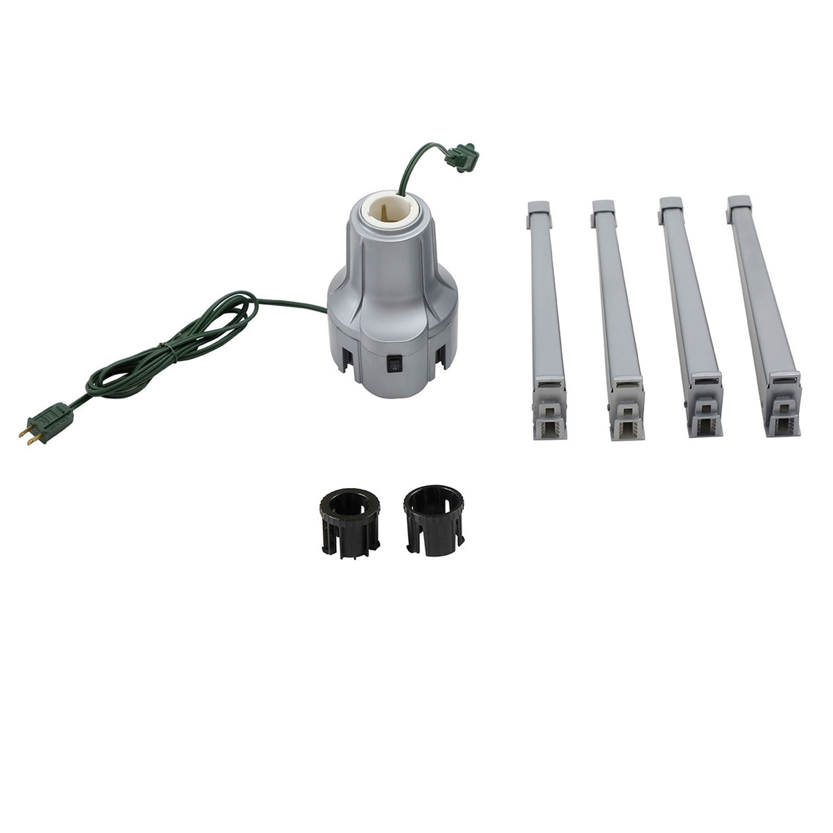 Latitude Run® Rotating Tree Stand Base with Cascade Quick Set 7-Ft Pre ...