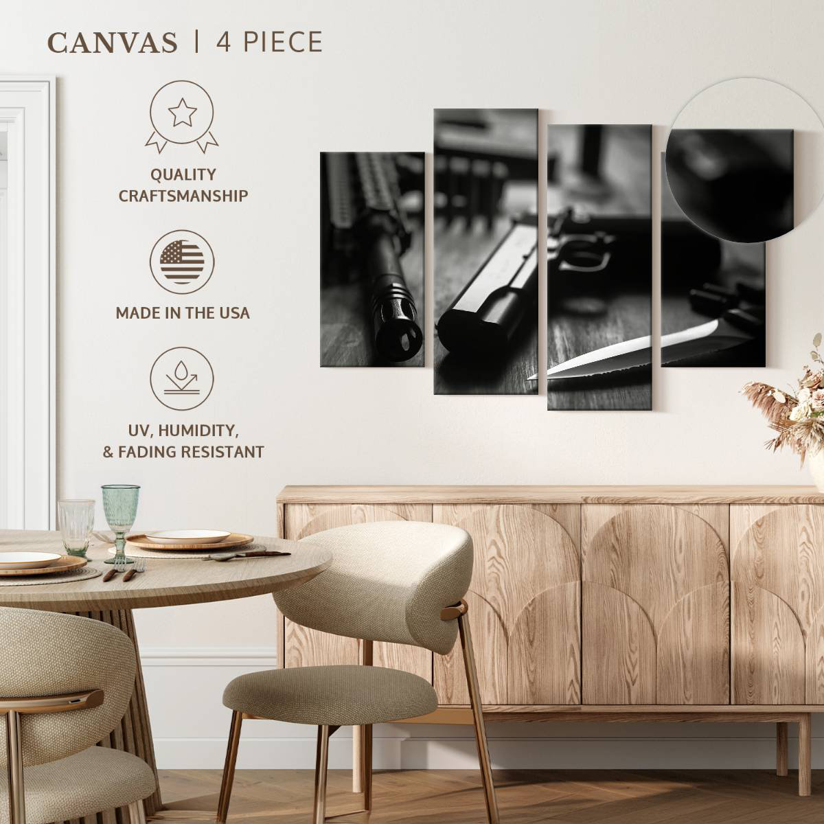 Elephant Stock Guns And Knife | Wayfair