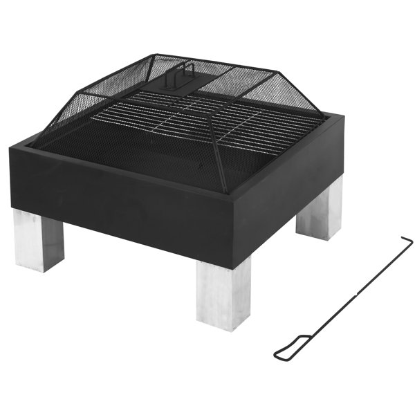 Tepro Fire Pit and BBQ Grill Combined - Outdoor Heating and Eating ...