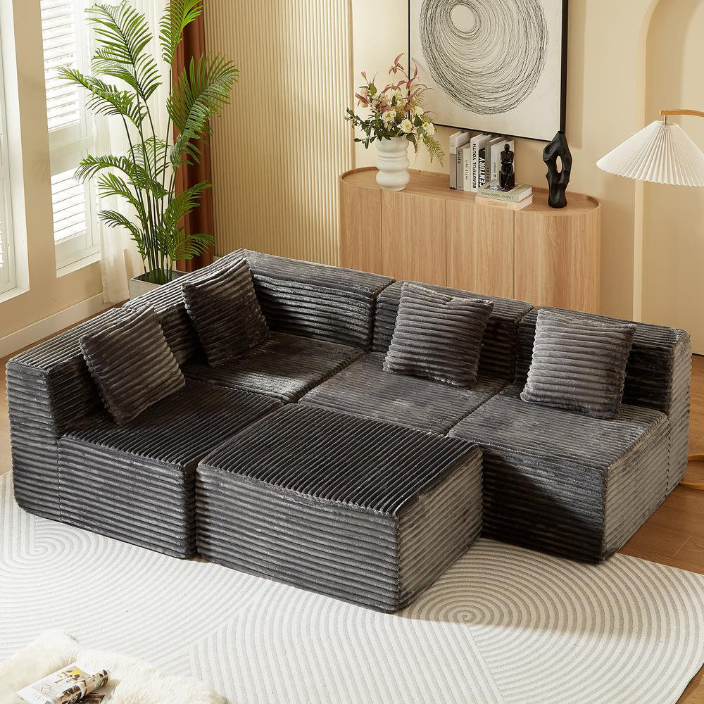 Ebern Designs Modular L-Shape Sectional Sofa | Wayfair