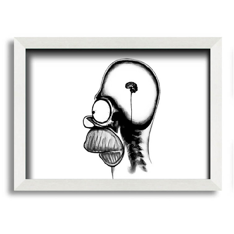 Ophelia & Co. Tarres The Simpsons Homer Small Brain B N W - Single ...