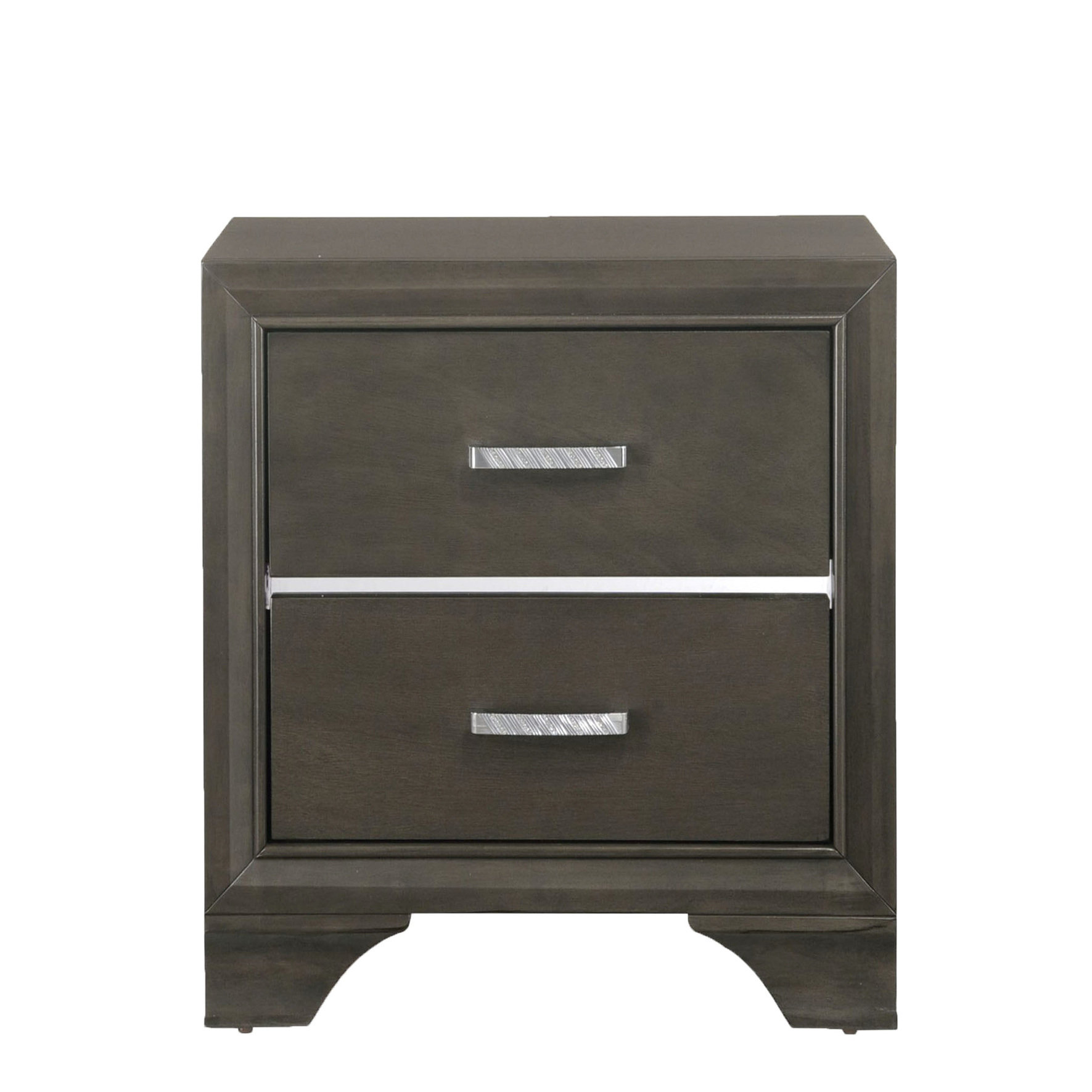 Red Barrel Studio® Grey 2 Nightstand For Bedroom, With Control And ...