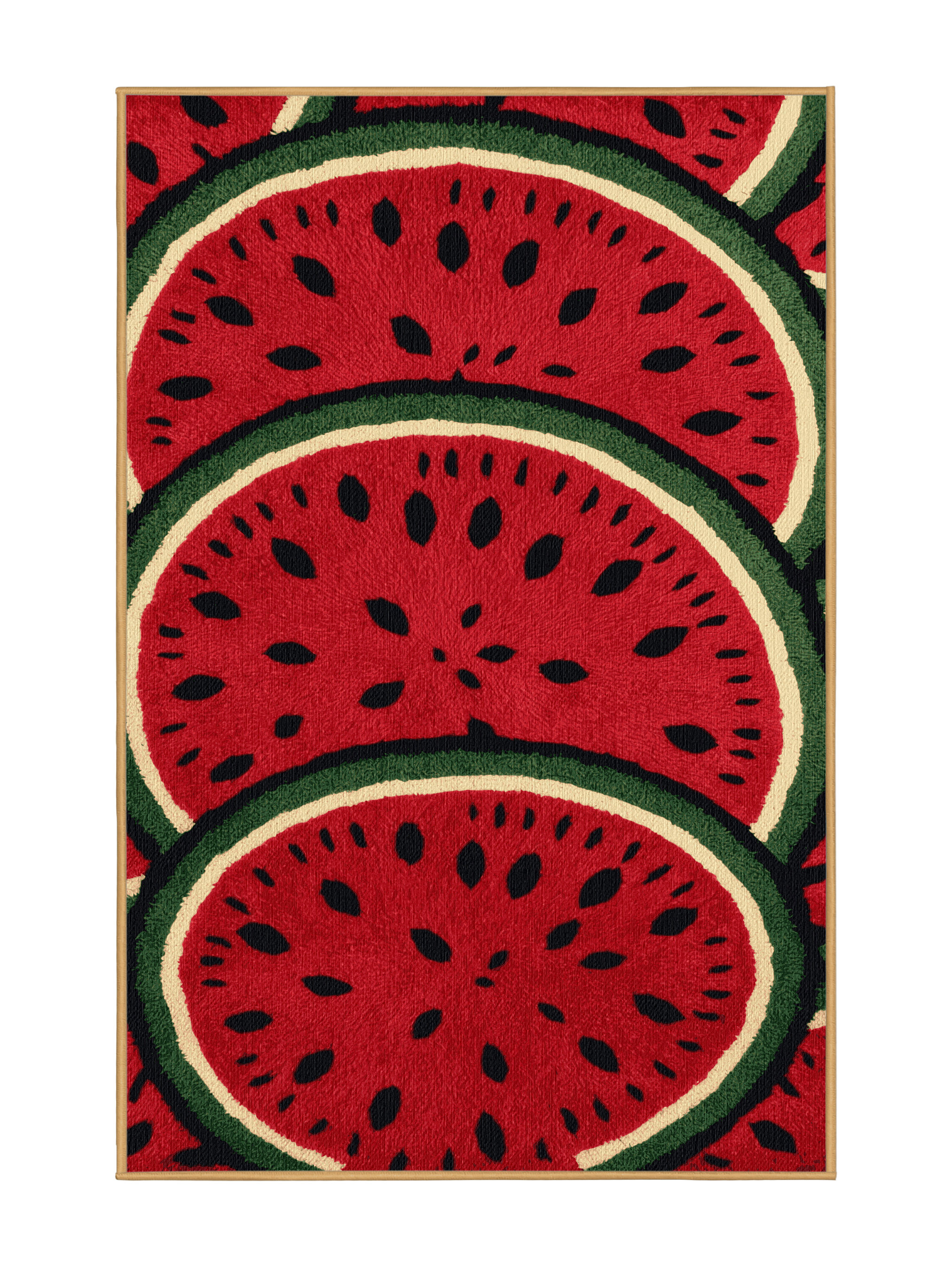 Longshore Tides Washable Watermelon Seeded Fruits Area Rug | Wayfair
