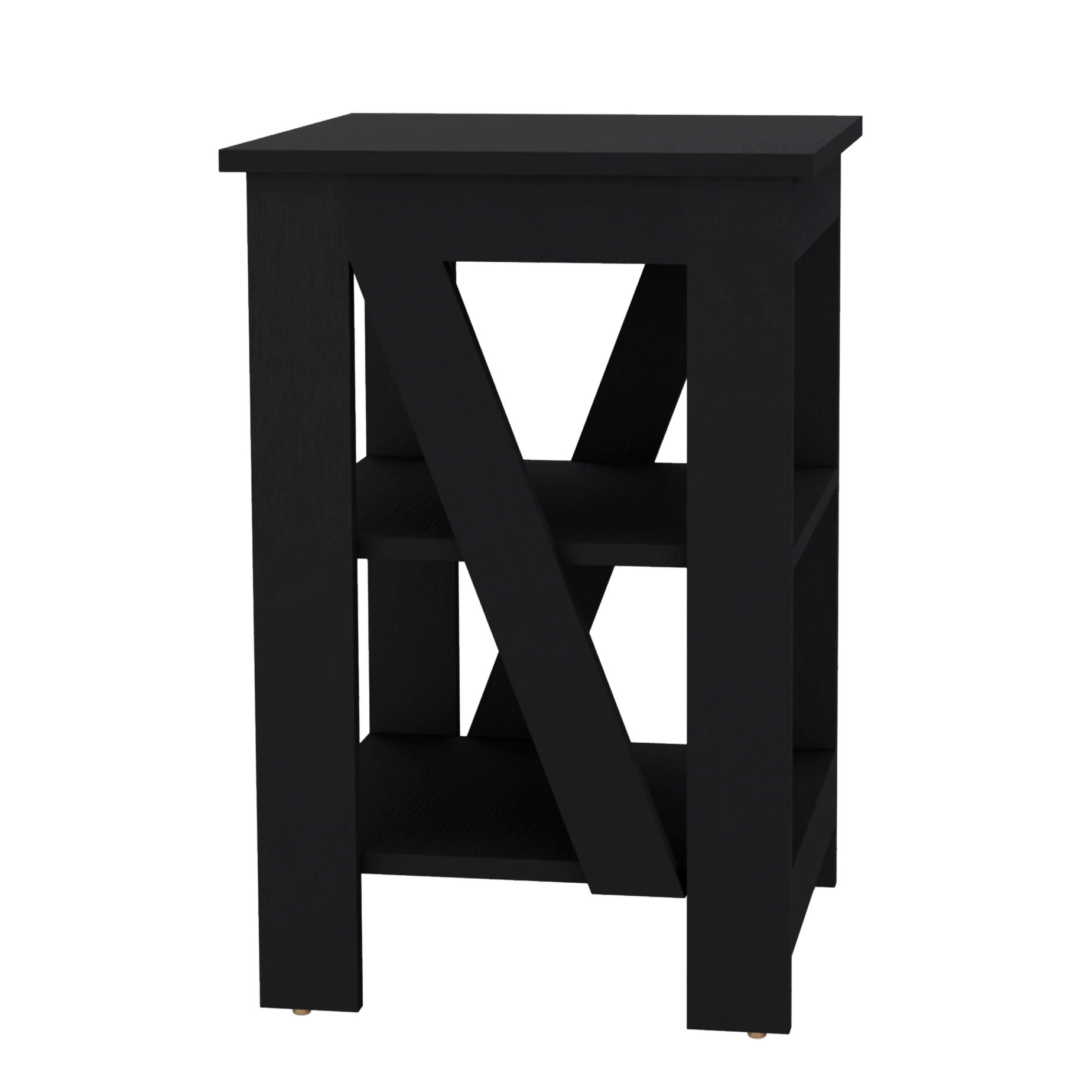 George Oliver 2-shelf Black Table For Living Room - Maximize ...