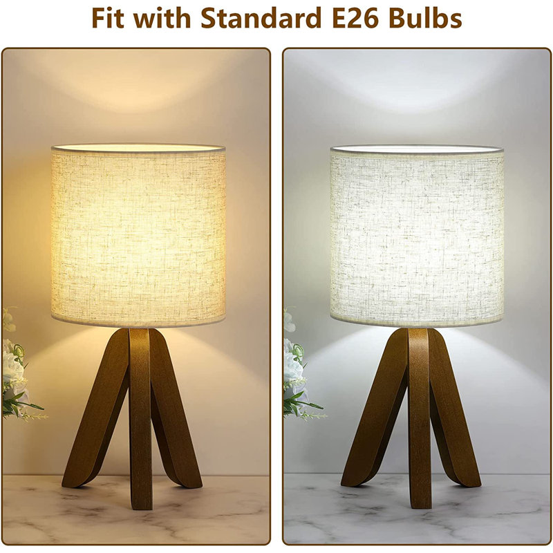 George Oliver Graycee Wood Tripod Lamp & Reviews | Wayfair