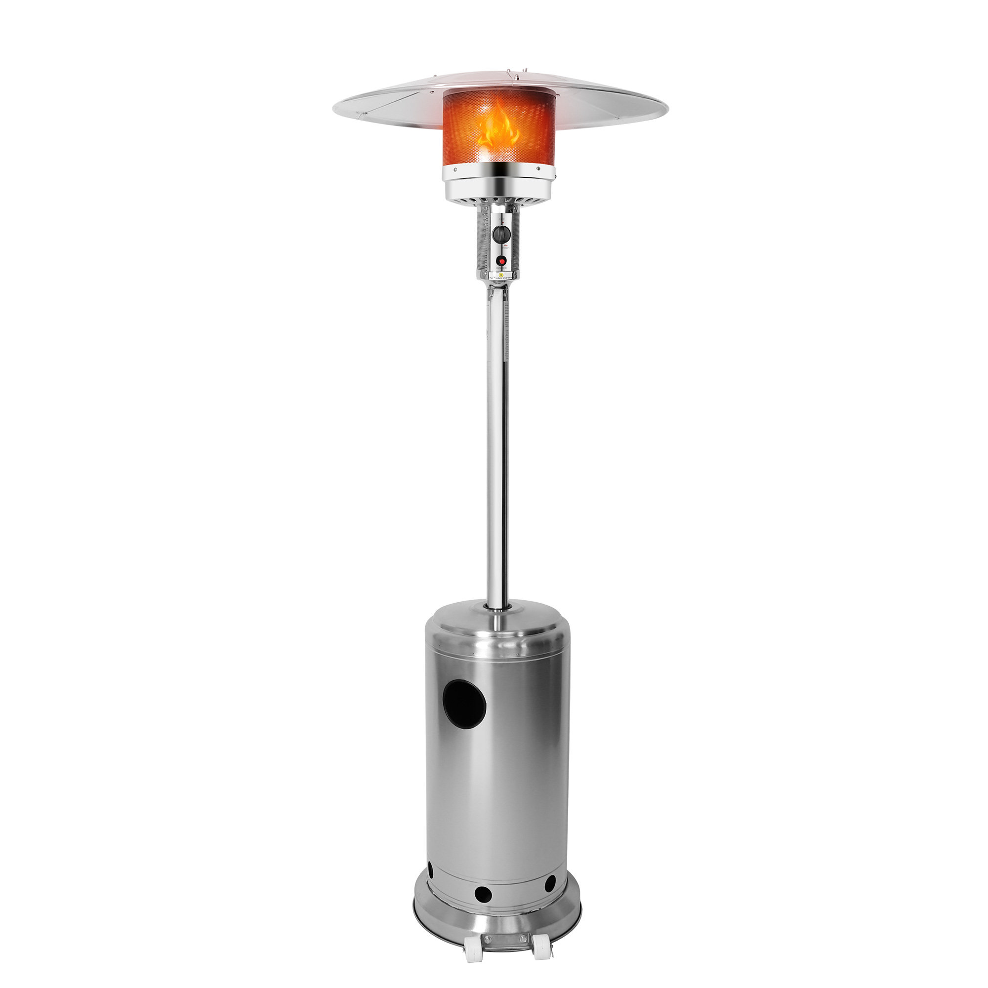 ACEM 87" H Stainless Steel Propane Heater with Auto Shut Off Protection ...
