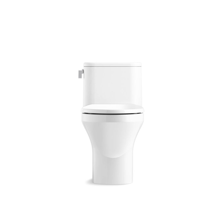 Kohler Spacity One-Piece Compact Elongated Toilet With Skirted Trapway ...
